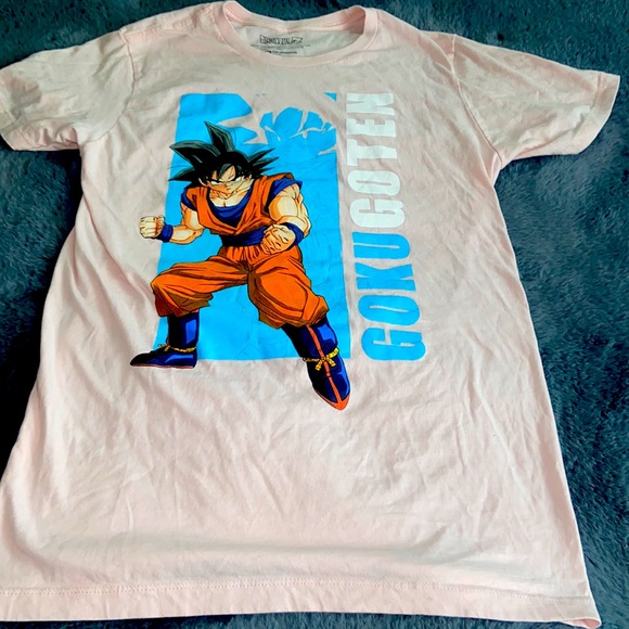 dragon ball z | Tops | Dragon Ball Z Goku Pink Tee Sz Med | Poshmark